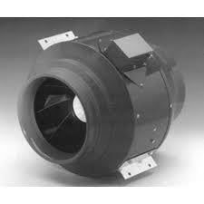 In-Line Ventilator, 1266 CFM, 10" Round Duct