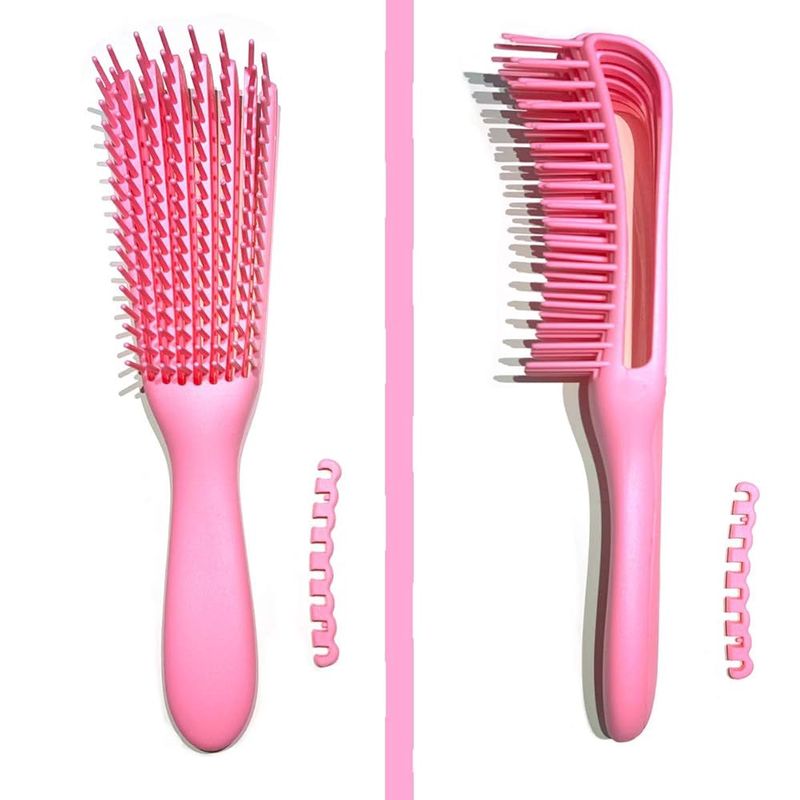 Brush - Detangle - 8 Row - Pink