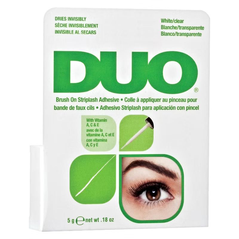 Duo brush on striplash adhesive white/clear DUO