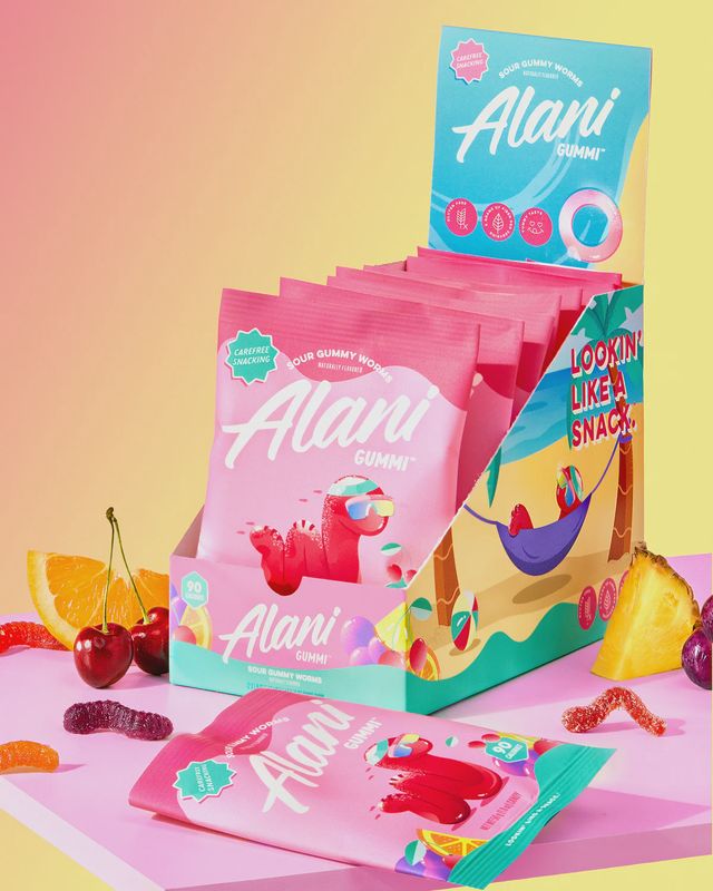 Alani Sour Gummy Worm Case