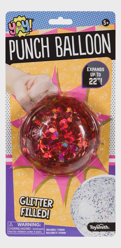 Yay! Glitter Punch Balloon