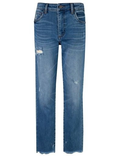Rachael High Rise Fab Ab Mom Jean - Poised