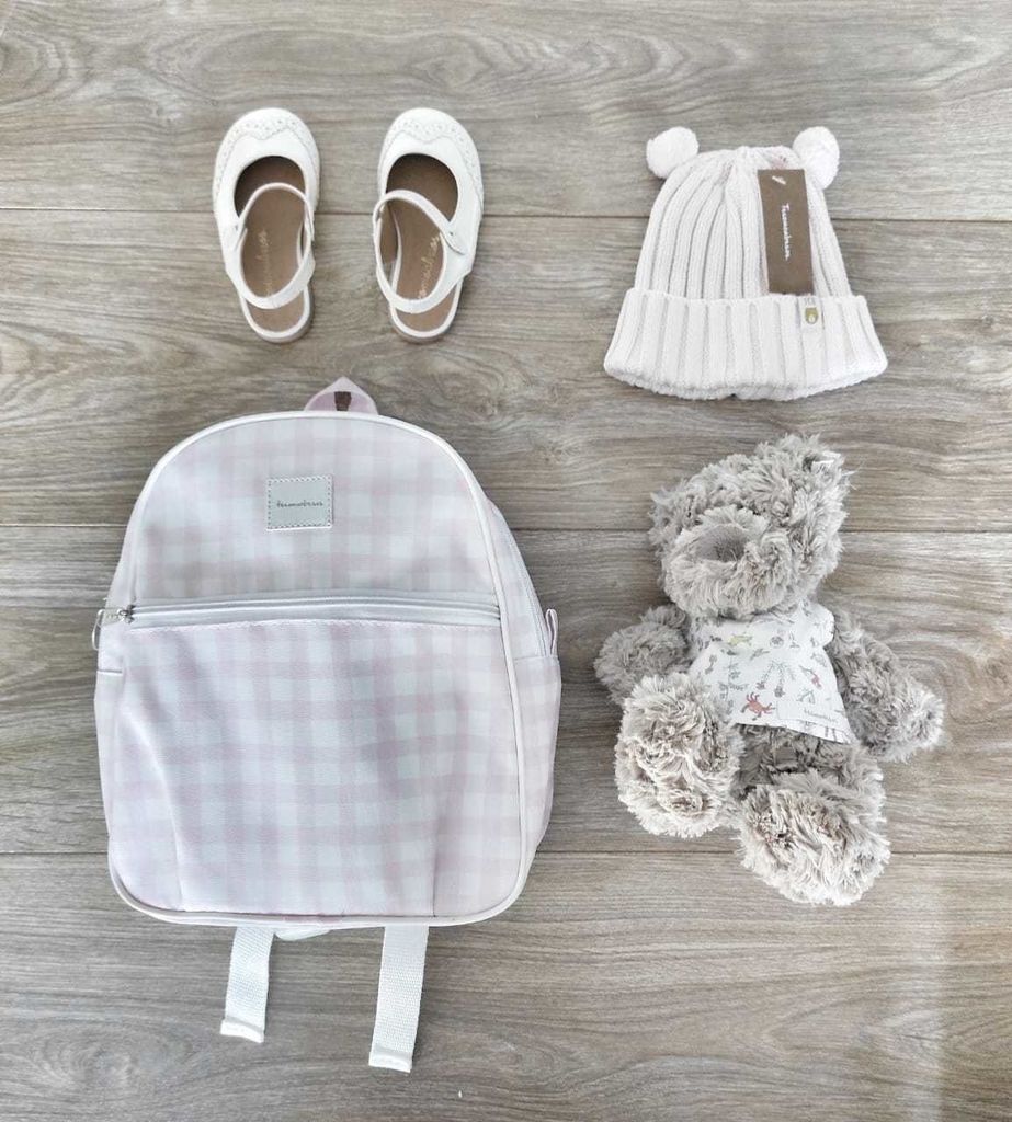 Pink Gingham Backpack