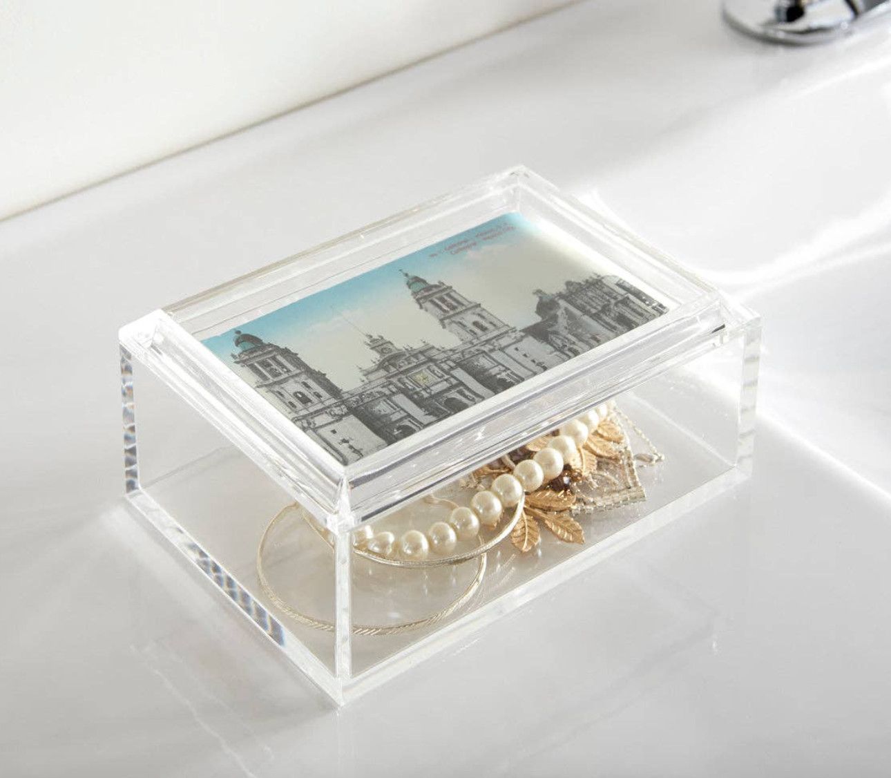 Rectangular Box w/ 4x6 Photo Frame Lid