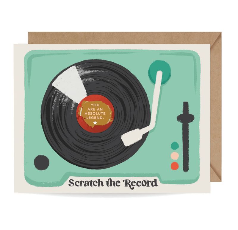 IP Card Record Player Scratch off