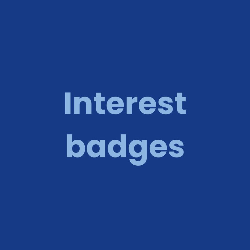 Interest badges