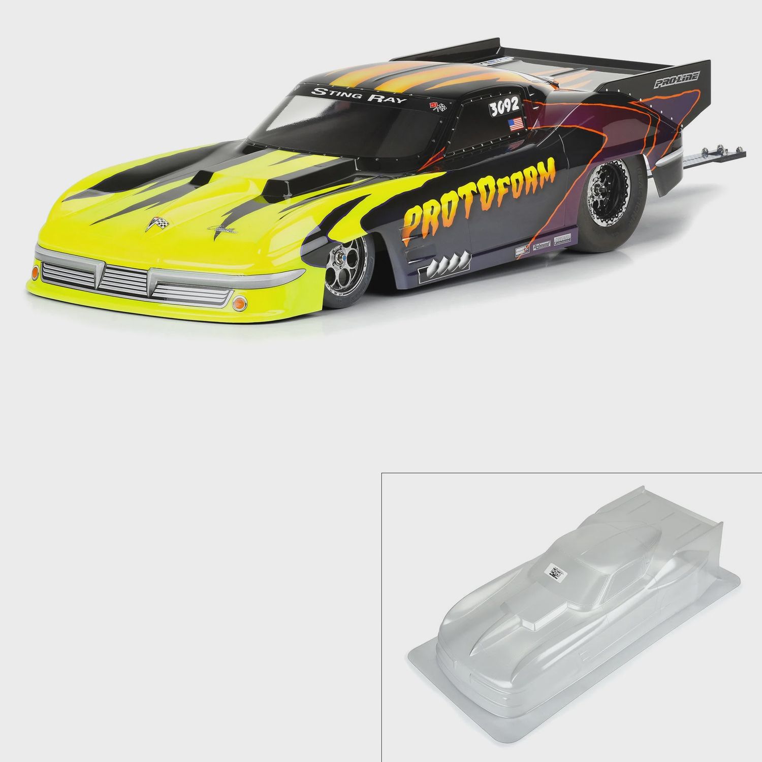 PRM158800, PROTOform 1963 Chevrolet Corvette Stingray Pro Mod Clear ...