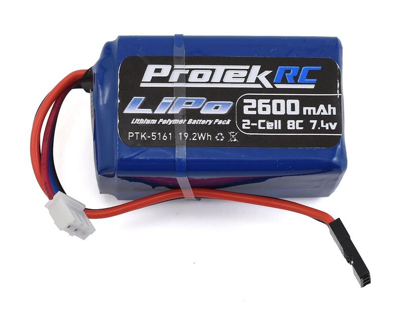 ProTek RC LiPo Hump/Short Receiver Battery Pack (Kyosho/Tekno) (7.4V/2600mAh)