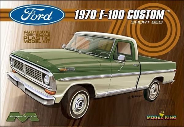 MOE1228, Moebius Models - 1970 F100 Custom Shortbed 1/24