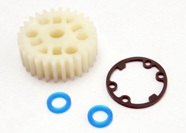Traxxas Gear, center differential (Revo)/ X-ring seals (2)/ gasket (1 ...