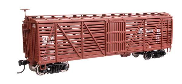910-41461, WalthersMainline - 40' Wood Stock Car - Ready to Run - HO scale