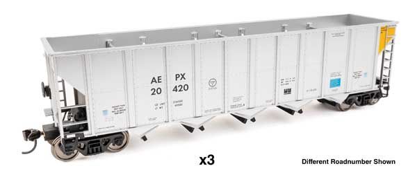 910-56868, WalthersMainline - 50' RD-4 Hopper 3-Pack - Ready to Run ...