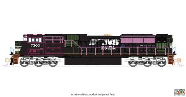 KAT1768560, Kato USA - EMD SD70ACU - Standard DC - N scale
