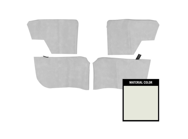 1968-72 Chevelle Convertible Rear Arm Rest Covers - White