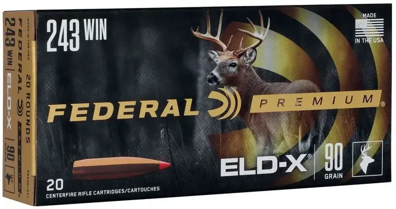 Federal Premium 243 Win 90 Grain ELD-X
