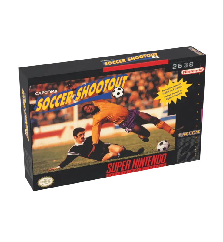Capcom's Soccer Shootout Reproduction Box