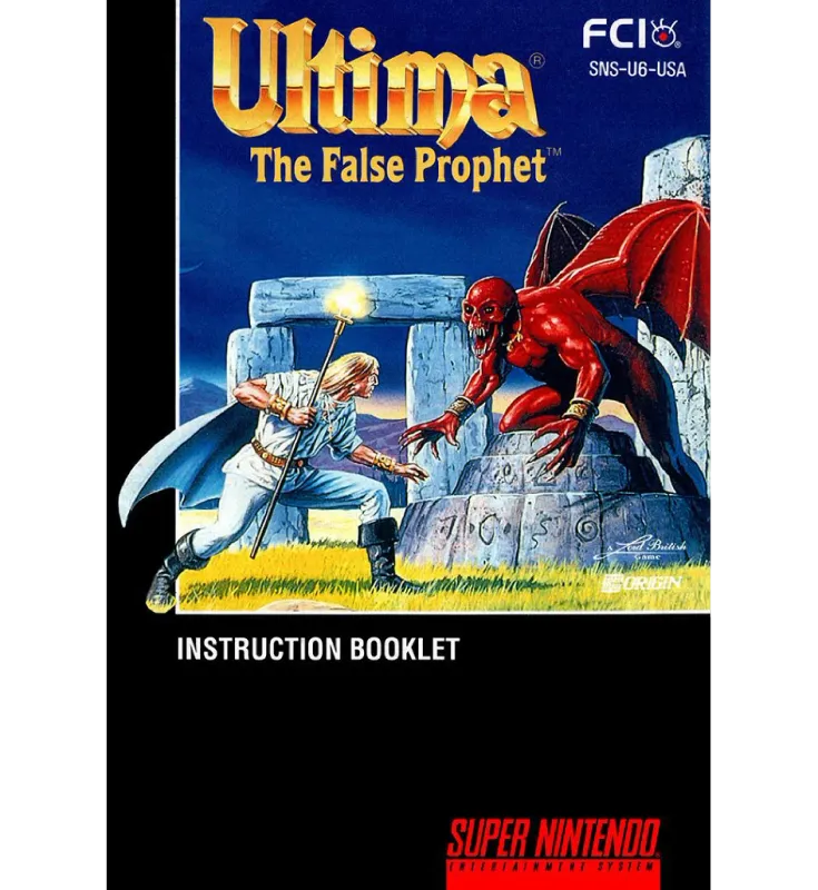 Ultima The Black Gate Reproduction Manual