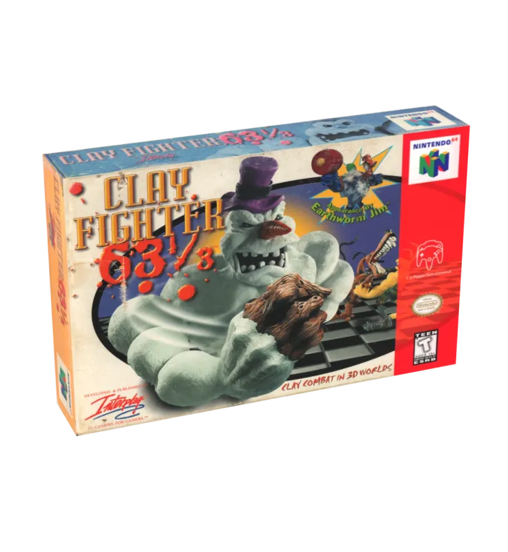 Clay Fighter 63 1/3 Reproduction Box