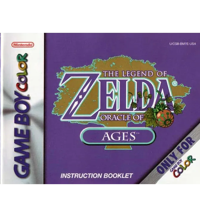 The Legend of Zelda Oracle of Ages Reproduction Manual