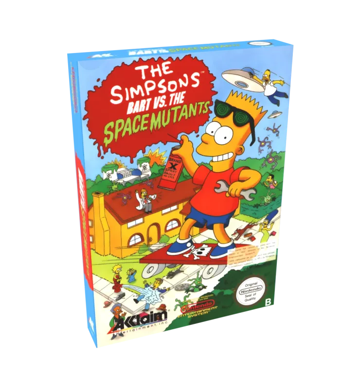 The Simpsons Bart vs The Space Mutants Reproduction Box