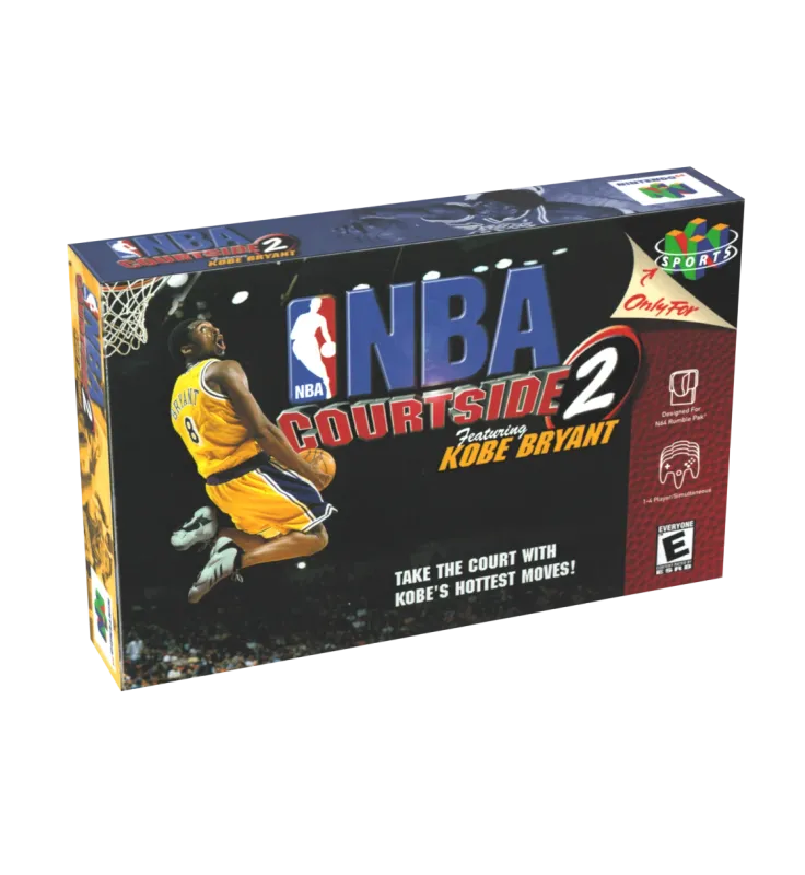NBA Courtside 2 Featuring Kobe Bryant Reproduction Box