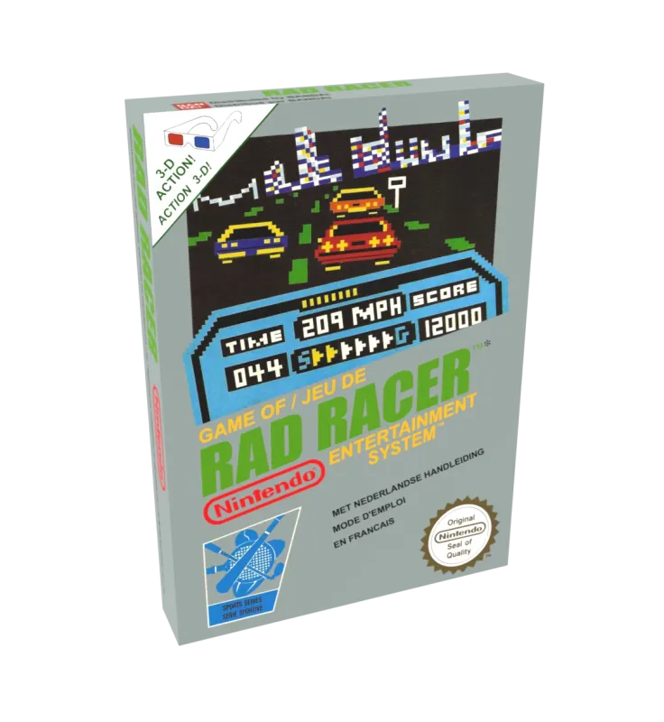 Rad Racer Reproduction Box