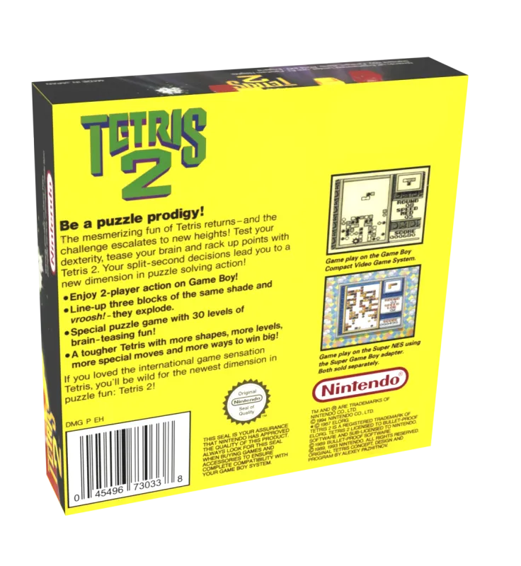 Tetris 2 Reproduction Box