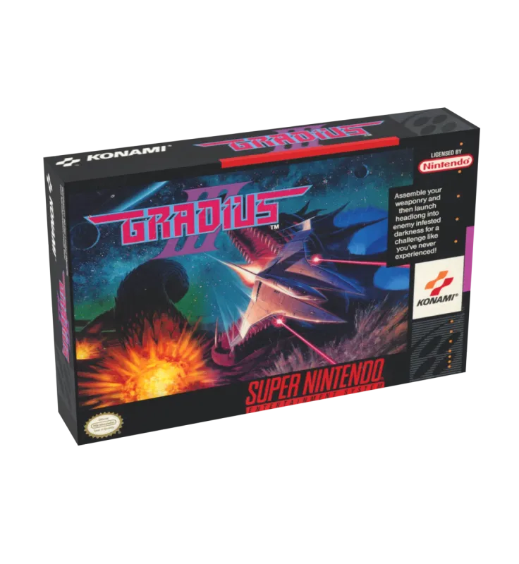 Gradius 3 Reproduction Box