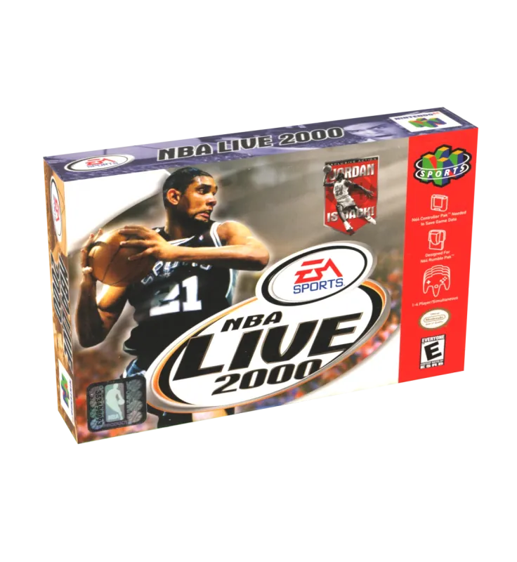 NBA Live 2000 Reproduction Box
