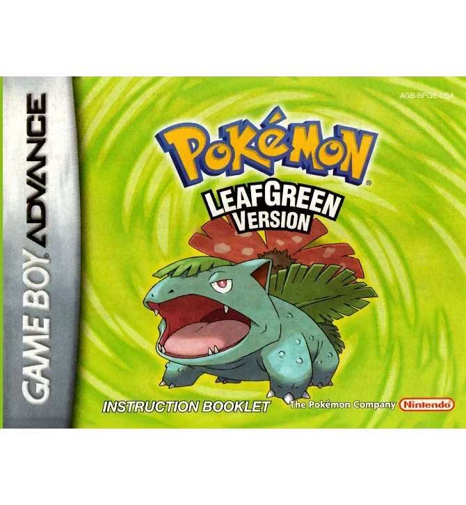 Pokemon LeafGreen Reproduction Manual