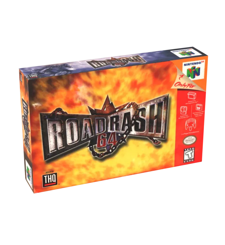 Road Rash 64 Reproduction Box