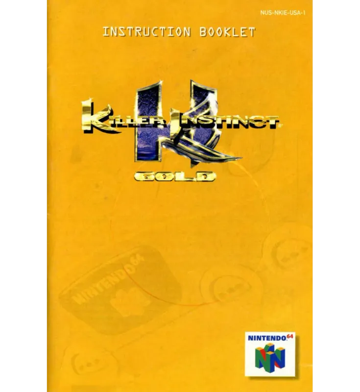 Killer Instinct Gold Reproduction Manual