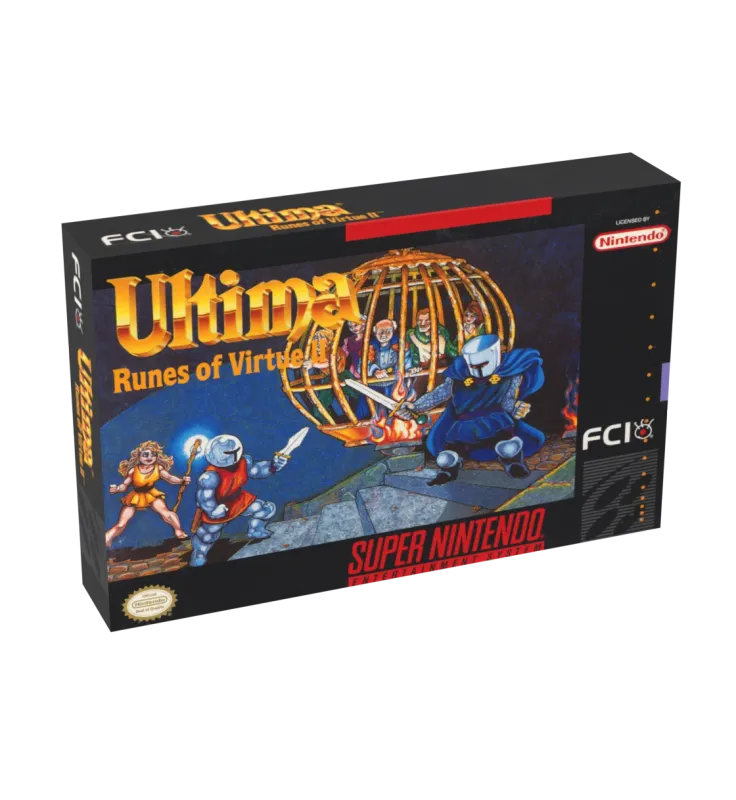 Ultima Runes of Virtue 2 Reproduction Box