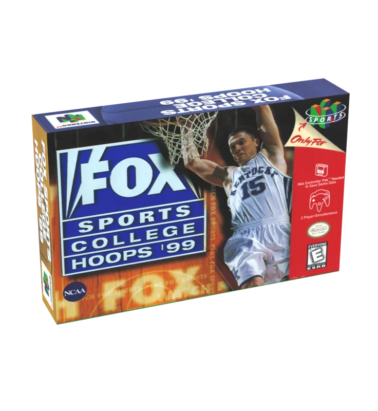 Fox Sports College Hoops 99 Reproduction Box