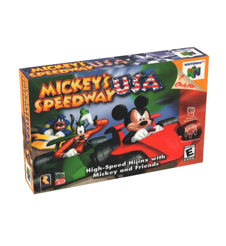 Mickey's Speedway USA Reproduction Box