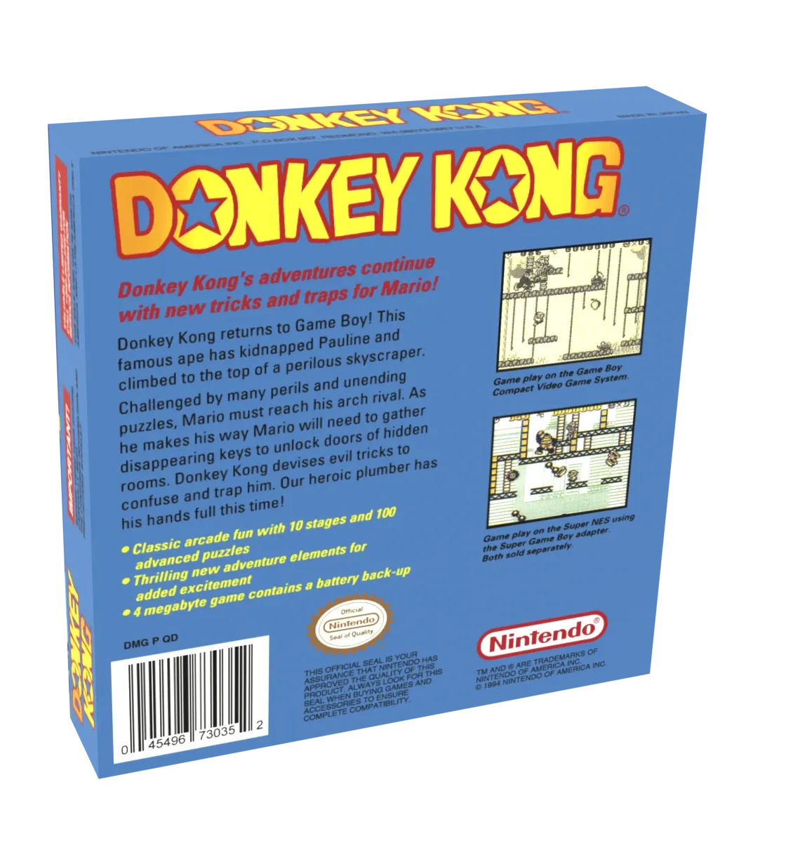Donkey Kong Reproduction Box