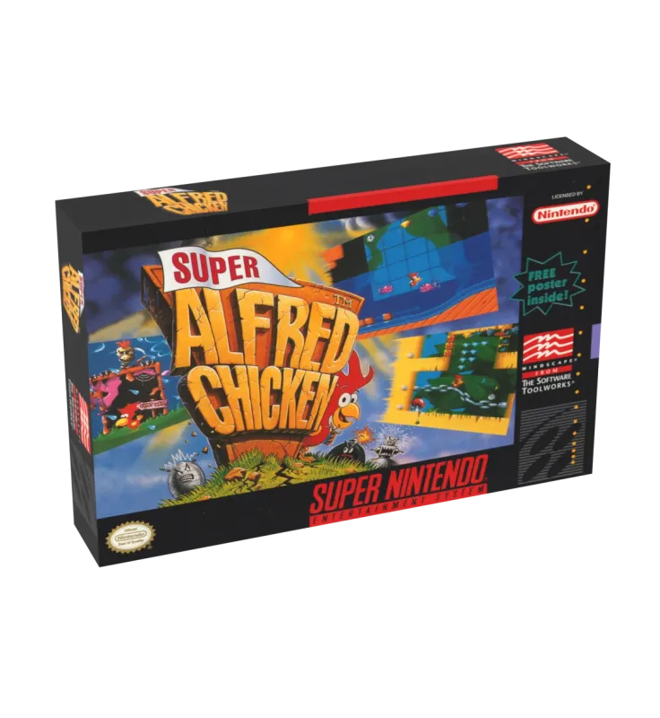 Super Alfred Chicken Reproduction Box