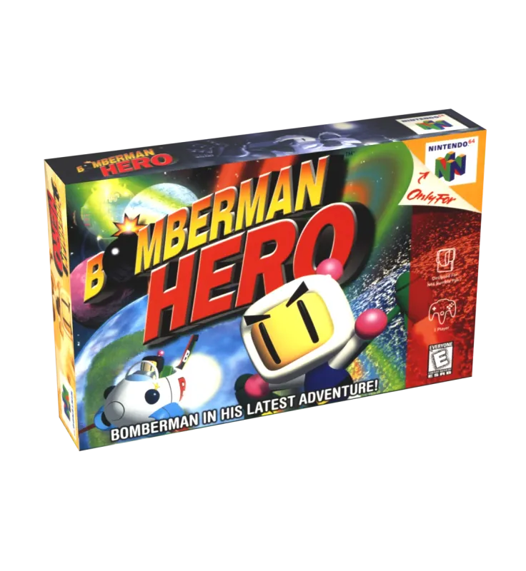 Bomberman Hero Reproduction Box