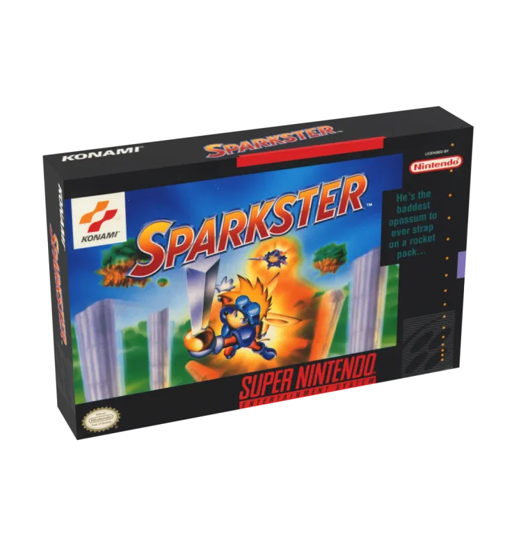 Sparkster Reproduction Box