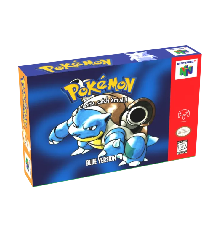 Pokemon Blue Reproduction Box