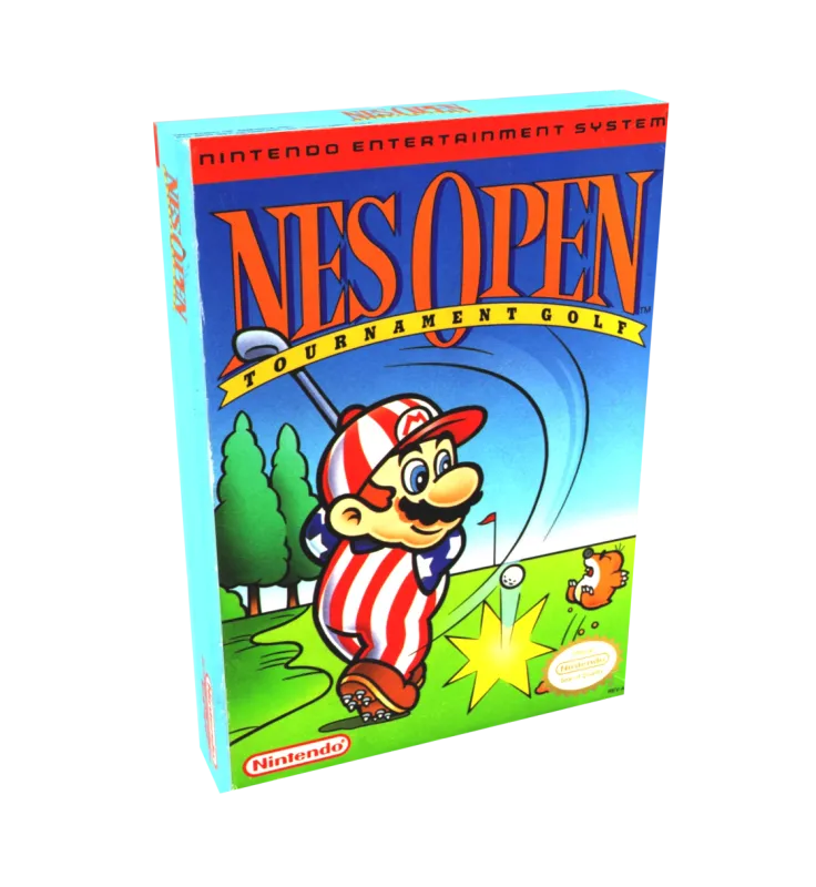 NES Open Tournament Golf Reproduction Box