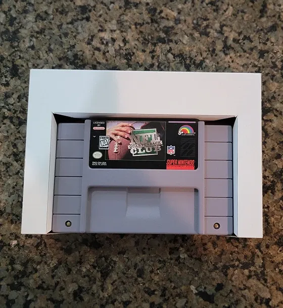 Super Nintendo Inner Cardboard Cartridge Tray