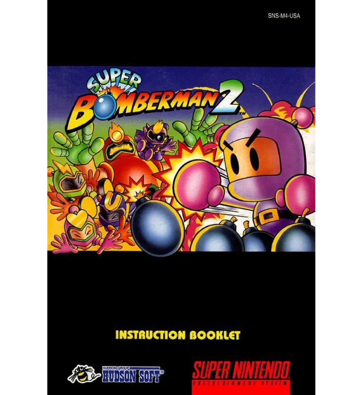 Super Bomberman 2 Reproduction Manual
