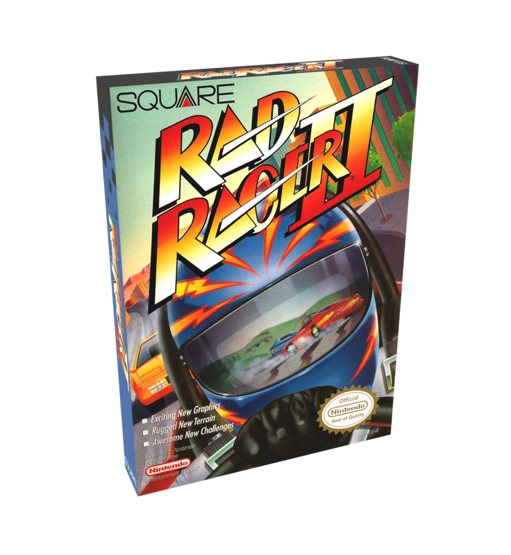 Rad Racer 2 Reproduction Box