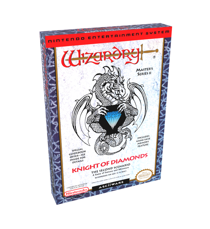 Wizardry Knight of Diamonds Reproduction Box