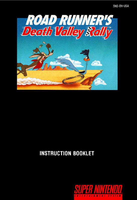 Road Runner's Death Valley Rally Reproduction Manual