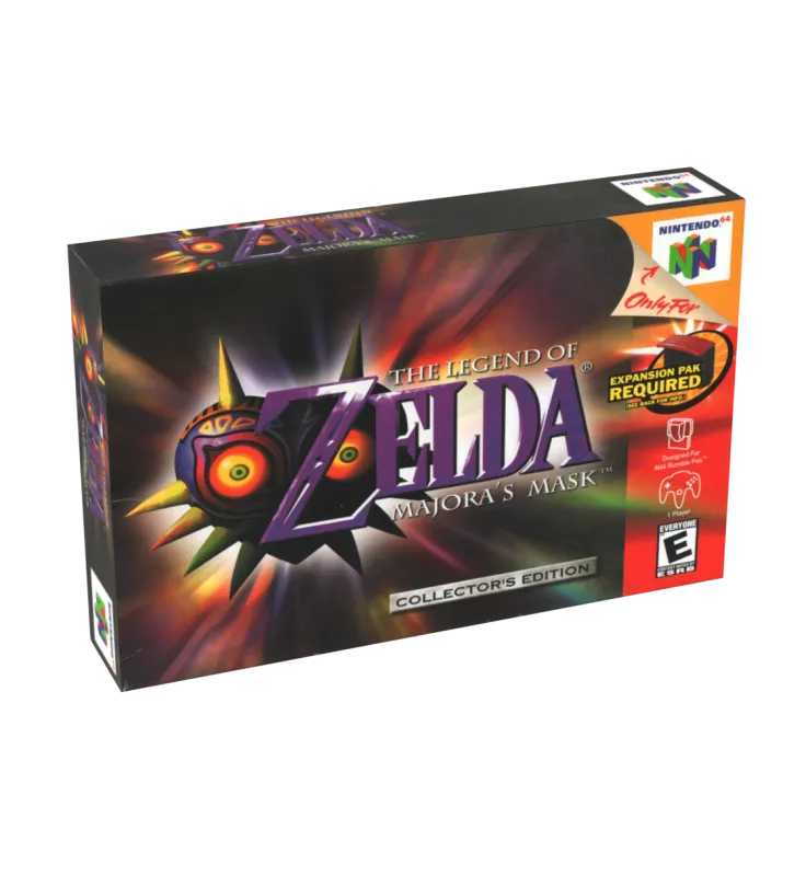 The Legend of Zelda Majora's Mask Reproduction Box