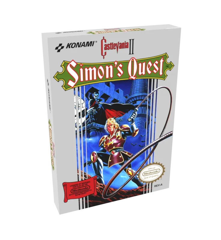 Castlevania 2 - Simon's Quest Reproduction Box