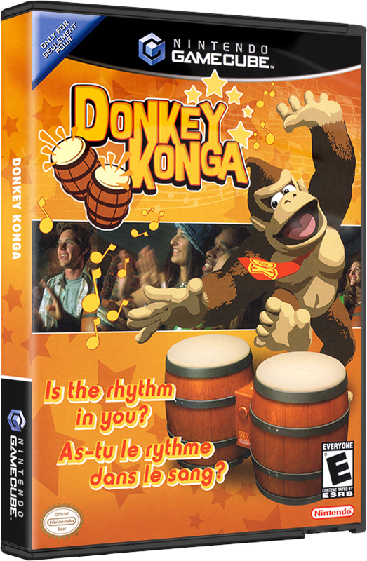 Donkey Konga | NTSC | Gamecube | GC | En | Reproduction Case and ...