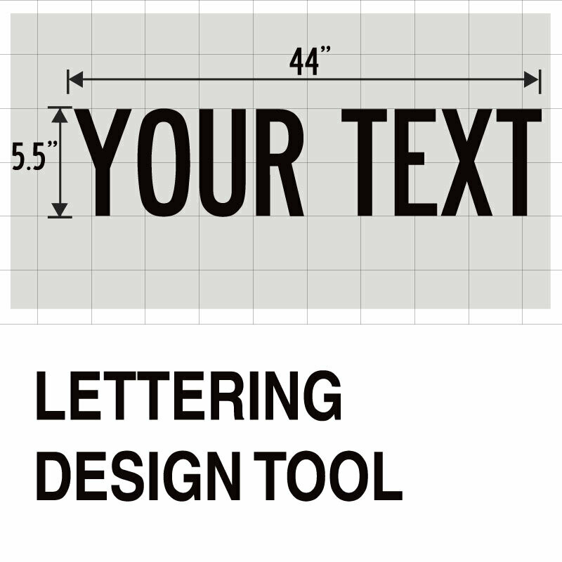 Personalized Vinyl School Bus Letters